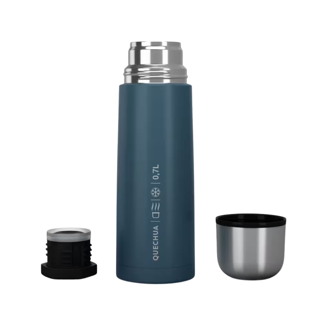 Quechua Essential Stainless Steel Isothermal / Insulated Flask - 700ml ...