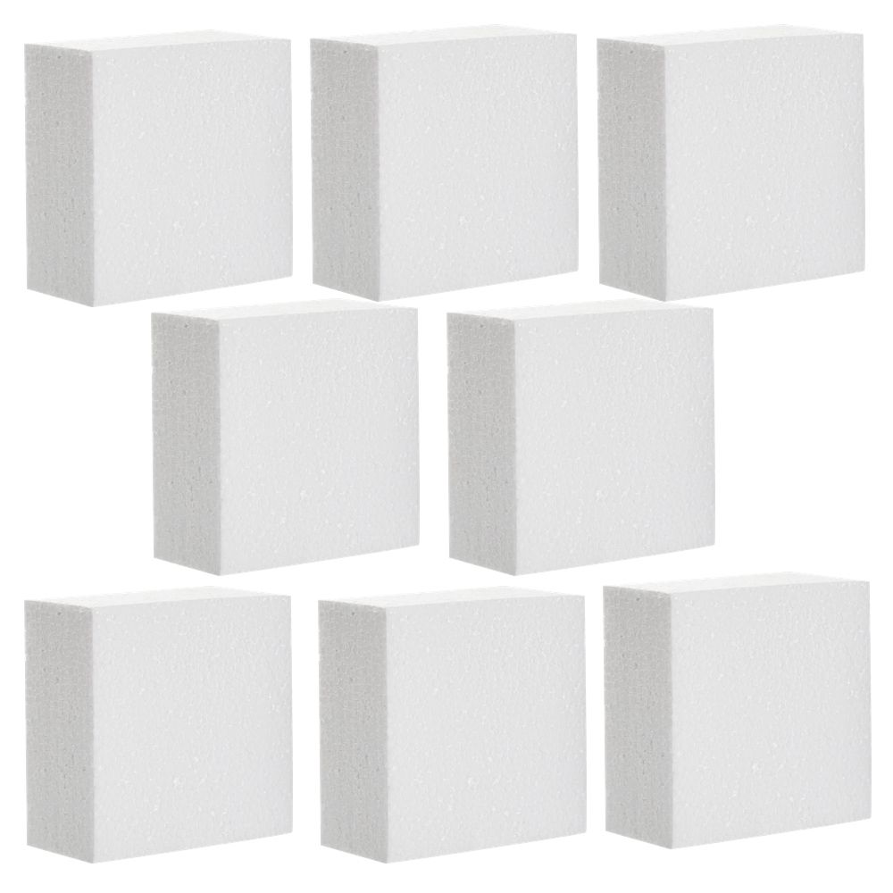 Craft Smooth White Foam Blocks For Modeling DIY Projects Set of 8 ...