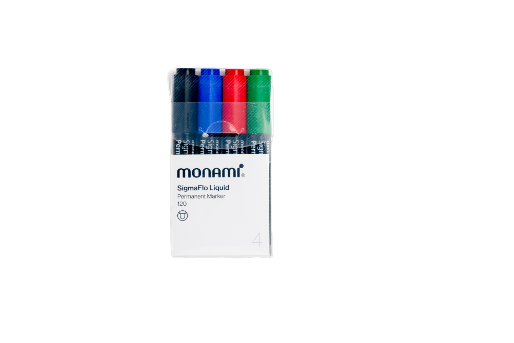 MONAMI Permanent Marker - SigmaFlo 120 Bullet Assorted 4's | Shop Today ...