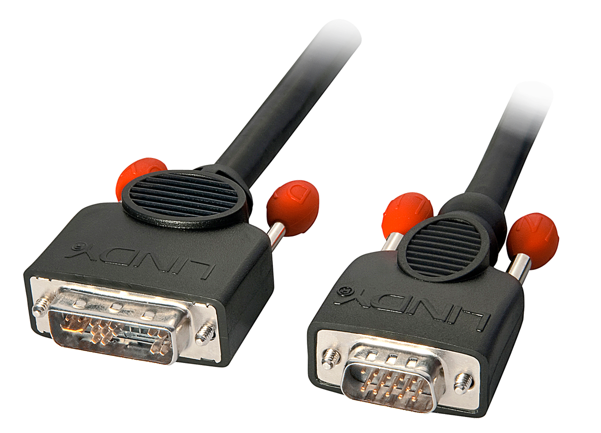 Lindy 2m DVI-I to VGA Male Analogue Adapter Cable (41196) | Shop Today ...