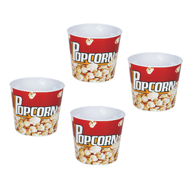 Plastic Popcorn Bucket Style Bowl - Set of 4 | Shop Today. Get it ...