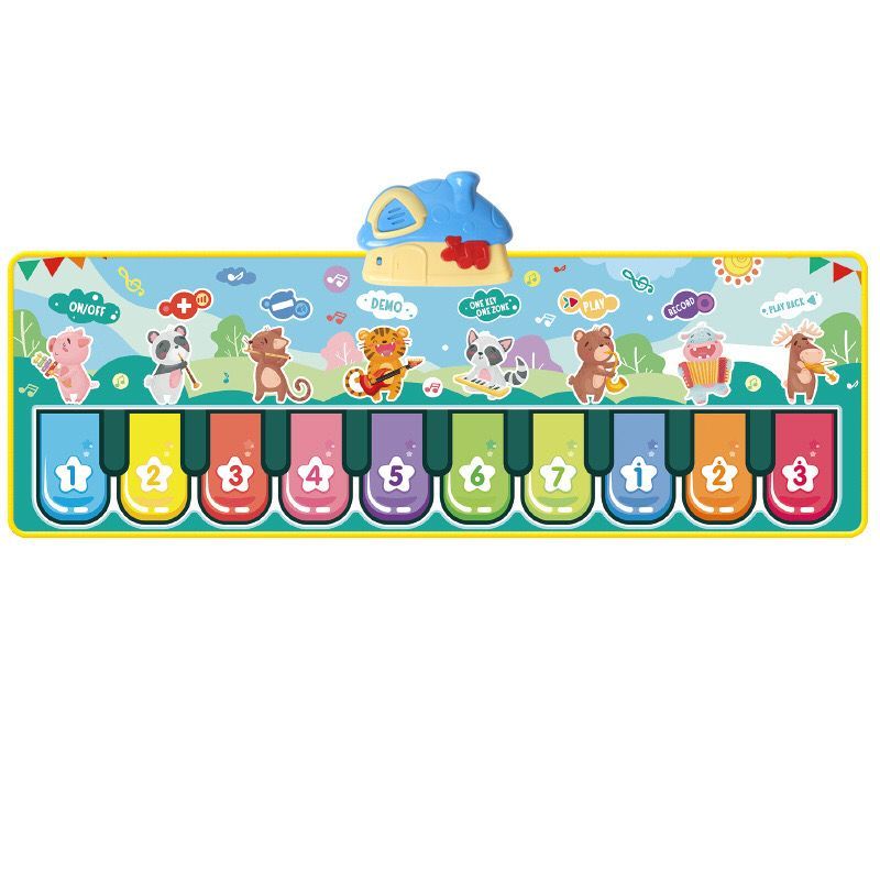 Cute Animal Piano Organ Musical Toy Play Mat For Children & Toddlers ...