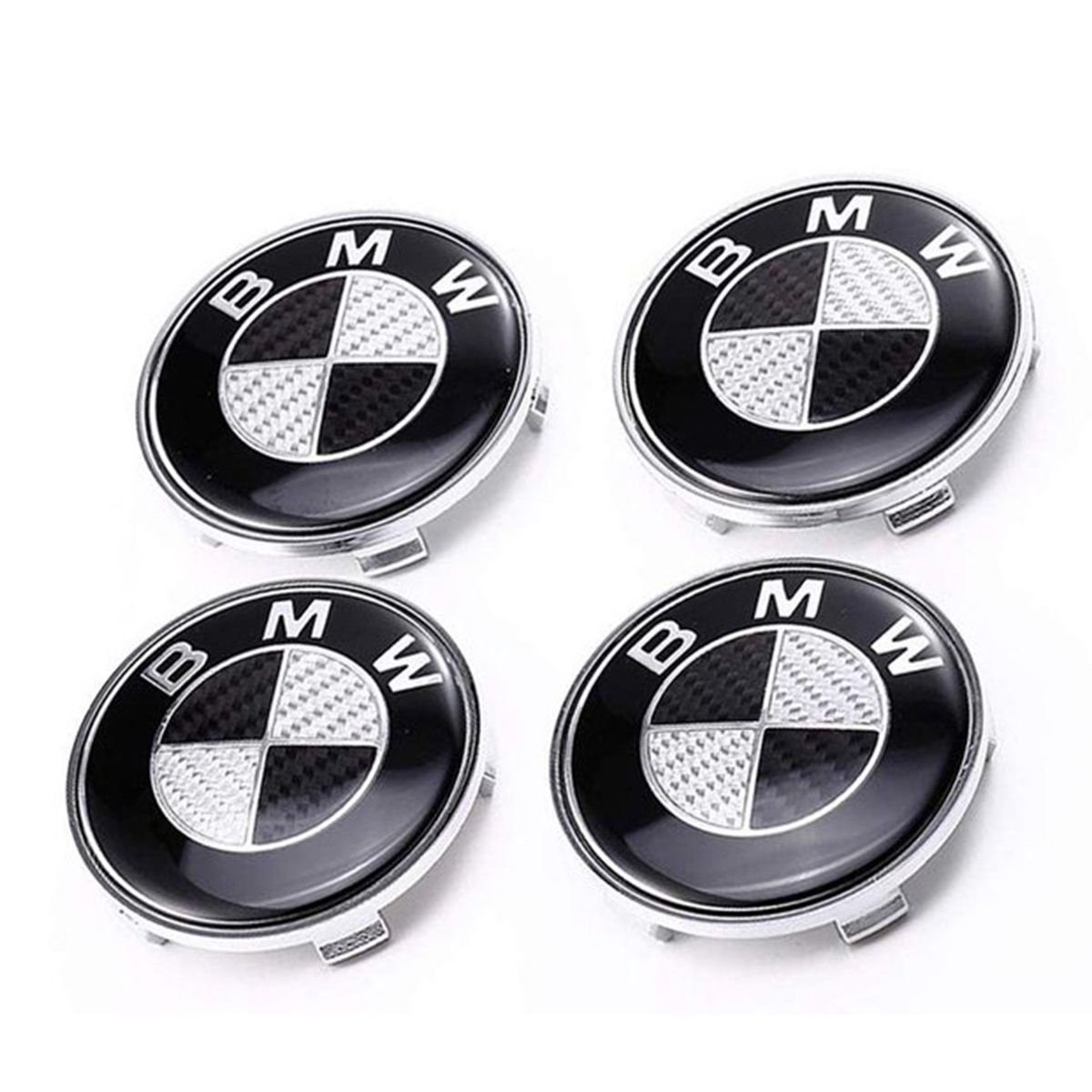 BMW-CF-RIMCAP-68-4, Ø68mm BMW Original Size Rim Cap Set-Carbon Fibre ...