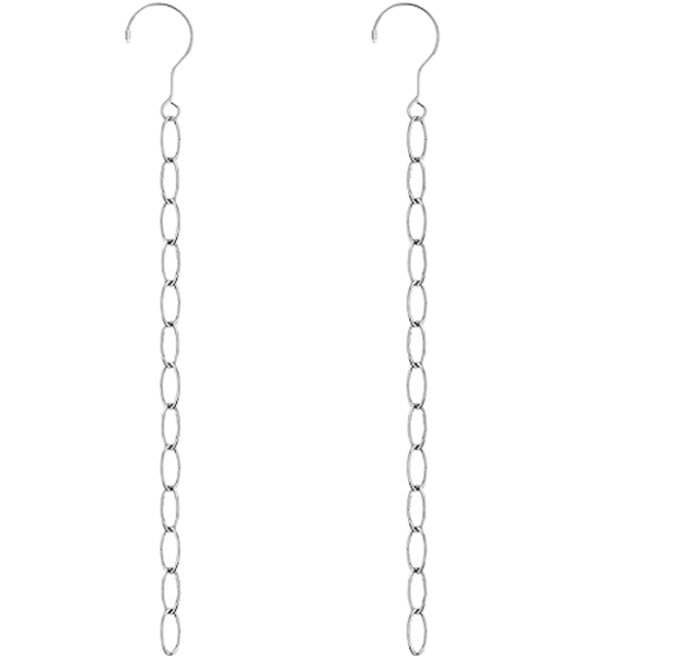 Space Saving Hanger Chains - Metal Chain Clothes Hanger Organizer2×1M ...