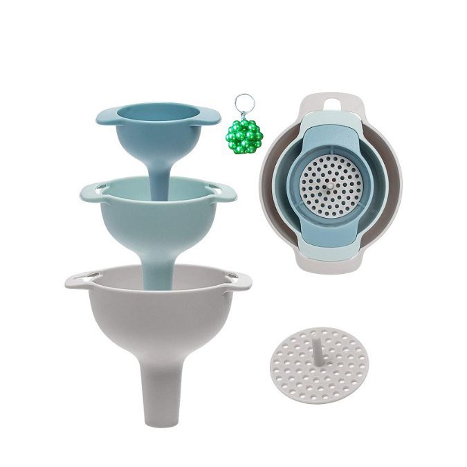 4 in 1 Funnels Mini Funnels with Detachable Strainer 2101 Ansd A ...
