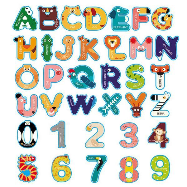 Animal Alphabet 36 Pieces for Kids Spelling and Learning Bath Toys ...