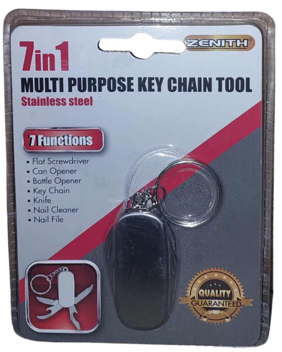 7-in1 Zenith Multi Purpose Key Chain Tool | Shop Today. Get it Tomorrow ...