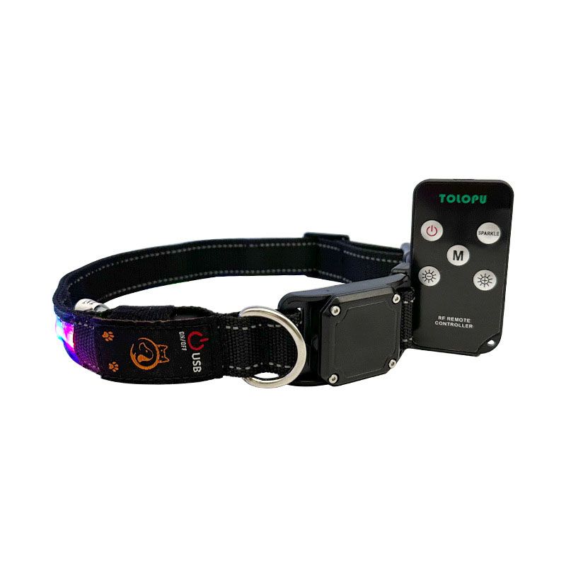 Lighted Cat Collars for Night,LED Collar with GPS Tracker Case-33-34x2 ...