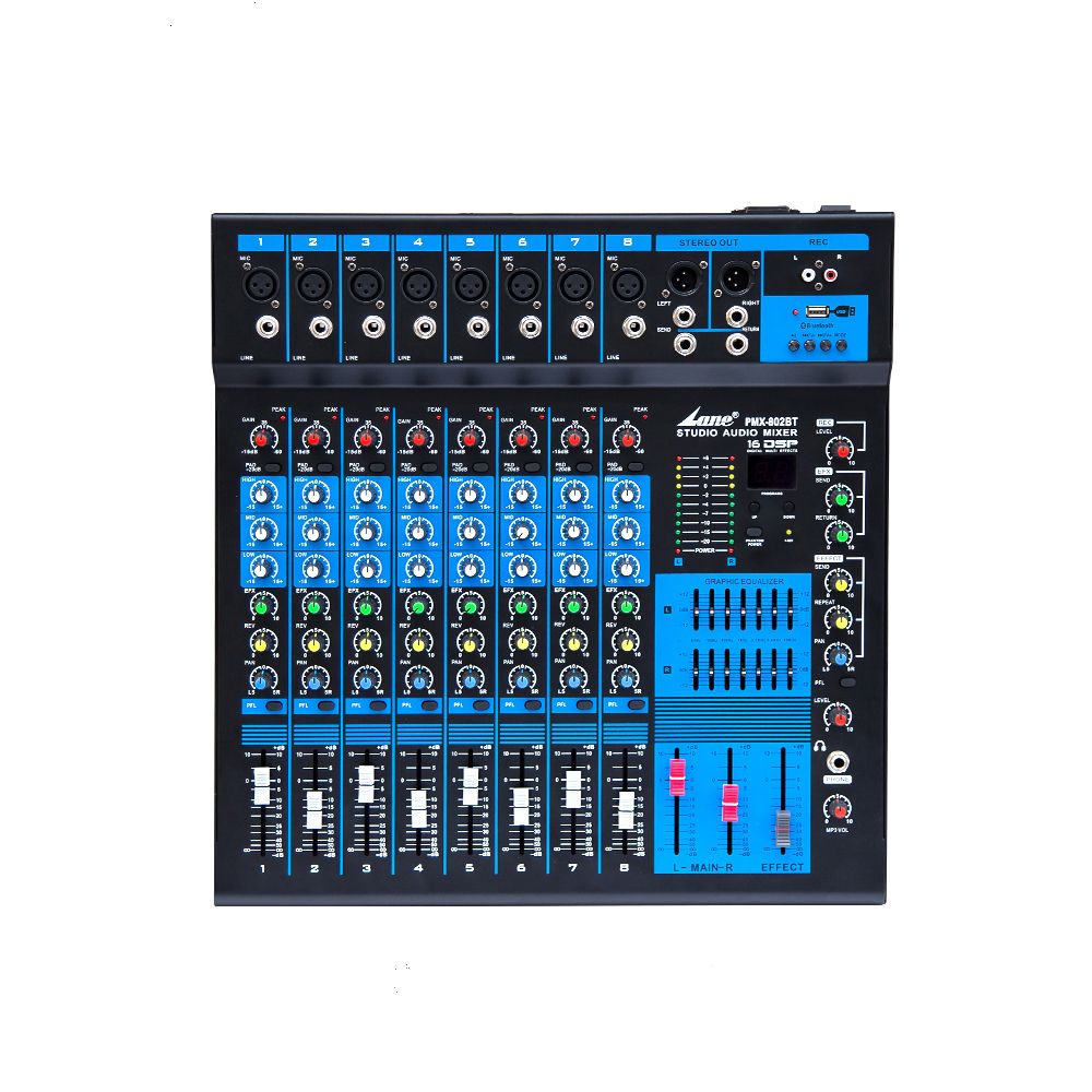 Lane PMX802BT - 8 Channel Mixer | Shop Today. Get it Tomorrow ...