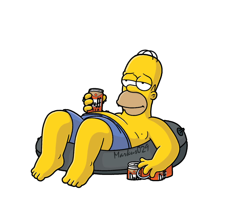 Homer Simpson Car Window Decorative Sticker 3D Peeking Character ...