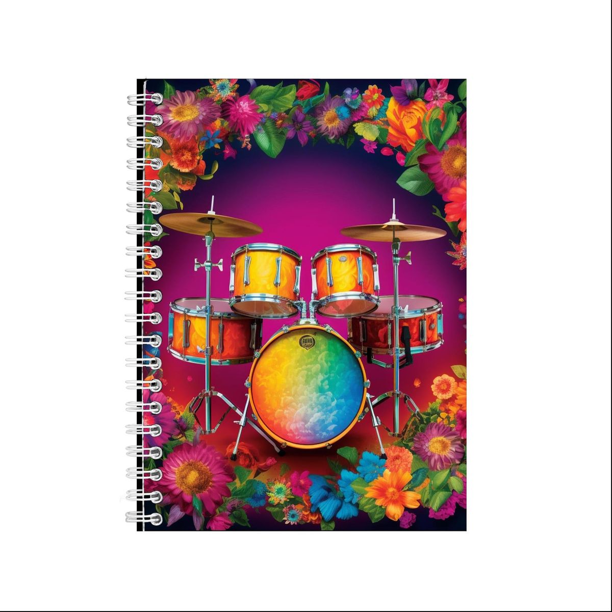 DRUM KIT Ninji A5 Spiral Notebook Gift Idea | Shop Today. Get it ...