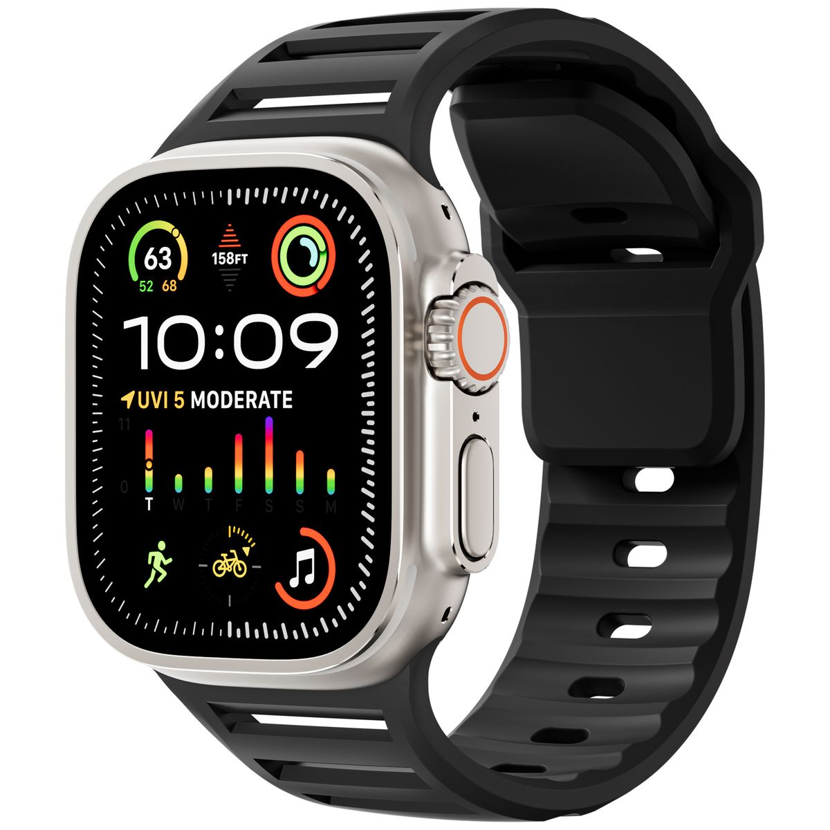 Colton James CloudFlex Rubber Strap For Apple Watch Ultra / 45mm / 44mm ...