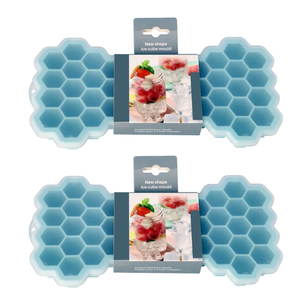Dream Home Silicone Bee Hive Shaped Ice Cube Tray Mould Removable Lid ...