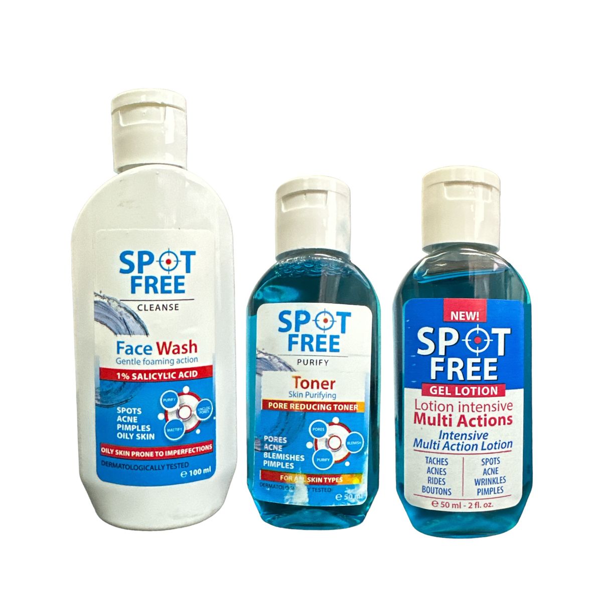 Spot Free Skin Care 3Pc Combo - Lotion 50ml-Toner 50ml -Face Wash100ml ...