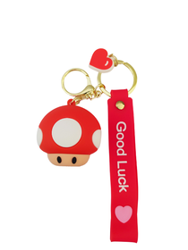 Toad Schoolbag Tag & Keyholder - Super Mario Brothers - Red - 3D ...
