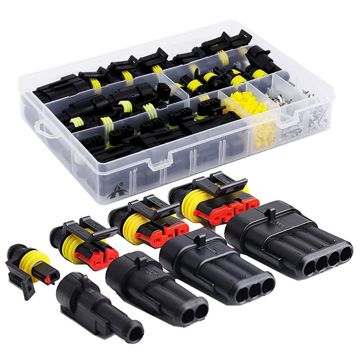 Car Motorcycle Electrical Wire 1/2/3/4 Pin Connector Plug Kit - 352 ...