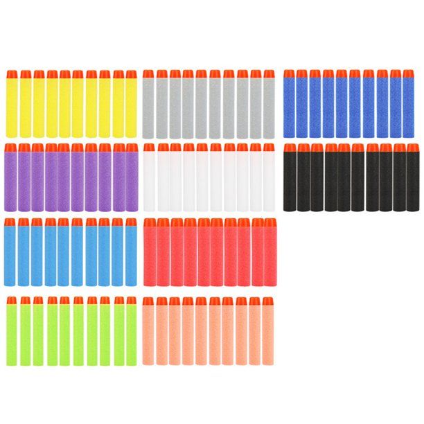 Rainbow Nerf Compatible Refill Foam Bullets 100 Packs | Shop Today. Get ...