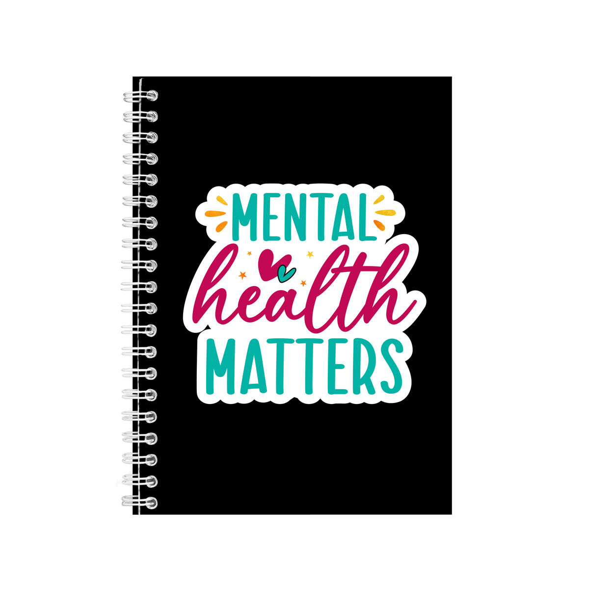 Mental A5 Notebook Pad Trendy Positive Vibes Graphic Design Present 032 ...