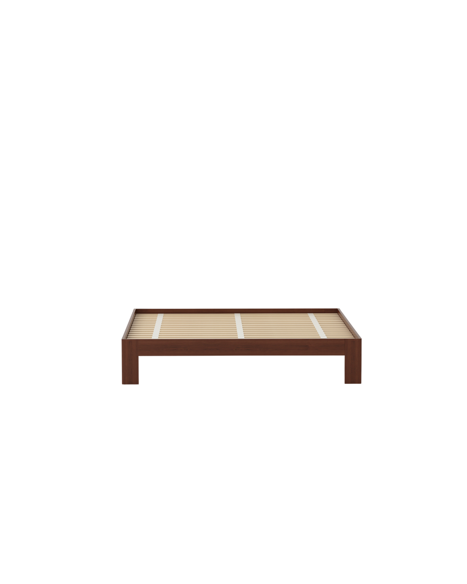 Walnut Solid Wood Bed Base | Shop Today. Get it Tomorrow! | takealot.com