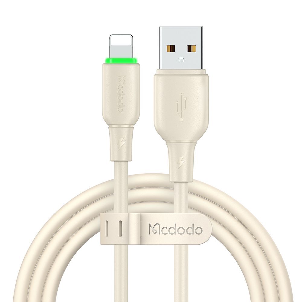 Mcdodo 13W Apple iPhone Fast Charging Cable Liquid Silicone + LED USB-A ...