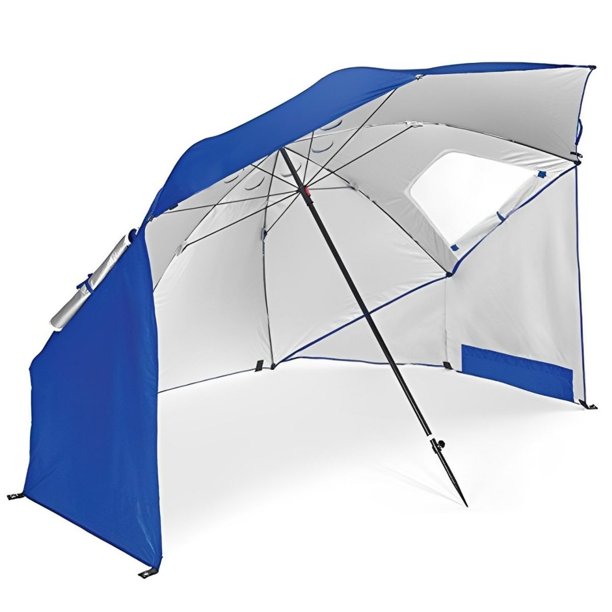 Portable Beach Umbrella with Windows UPF 50 Waterproof for Camping ...