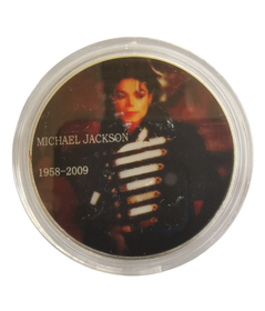 1958 - 2009 Michael Jackson Silver Plated Coin Token USA Colourised ...