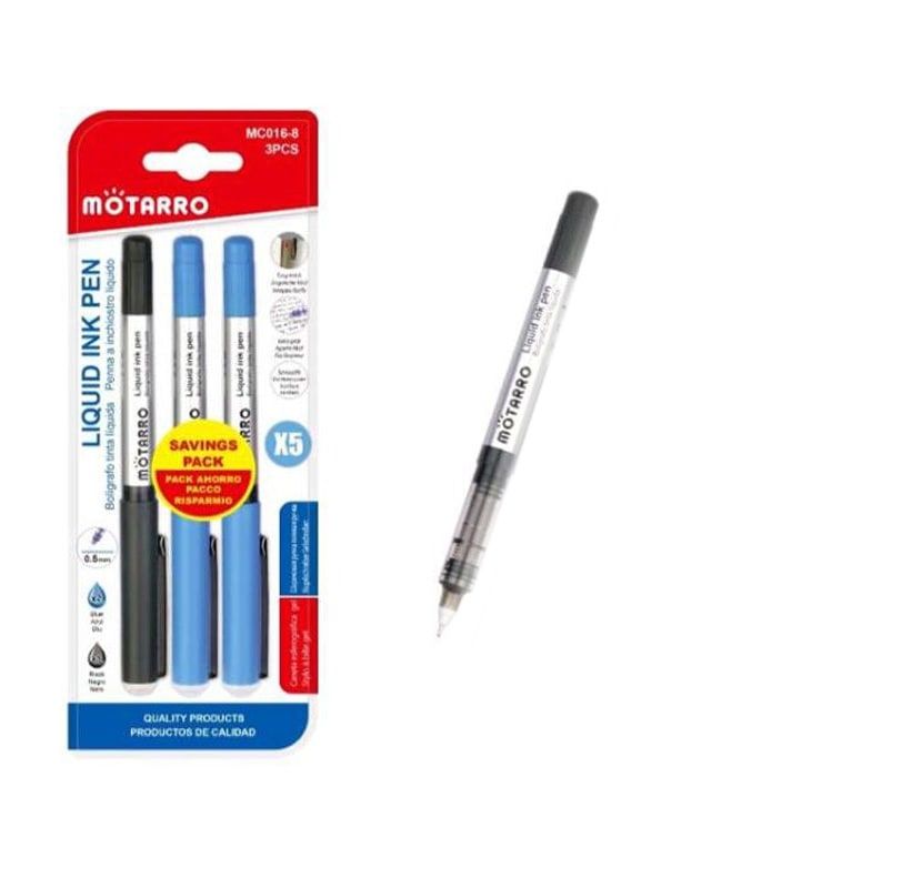 Proffesional Liquid Gel Premium Anti-Smudge Quality Comfort Ink Pens ...