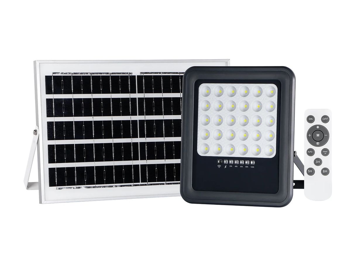 150W Solar Flood Light Specification Waterproof IP65 With Remote 30 LED ...