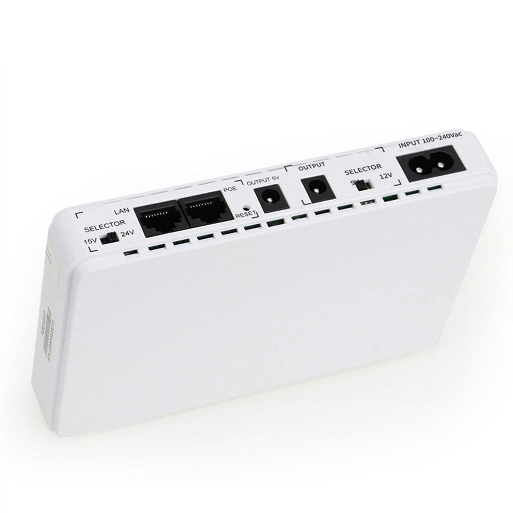 12000mAh 9V /12V Multifunctional Portable PoE Mini UPS | Shop Today ...