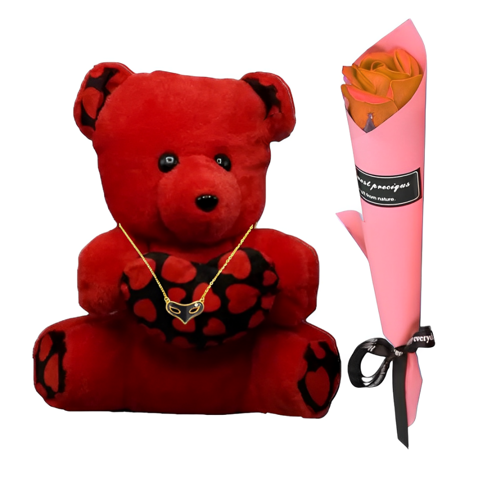 Valentine Teddy Bear Gift Box With Accessories - 009 | Shop Today. Get ...