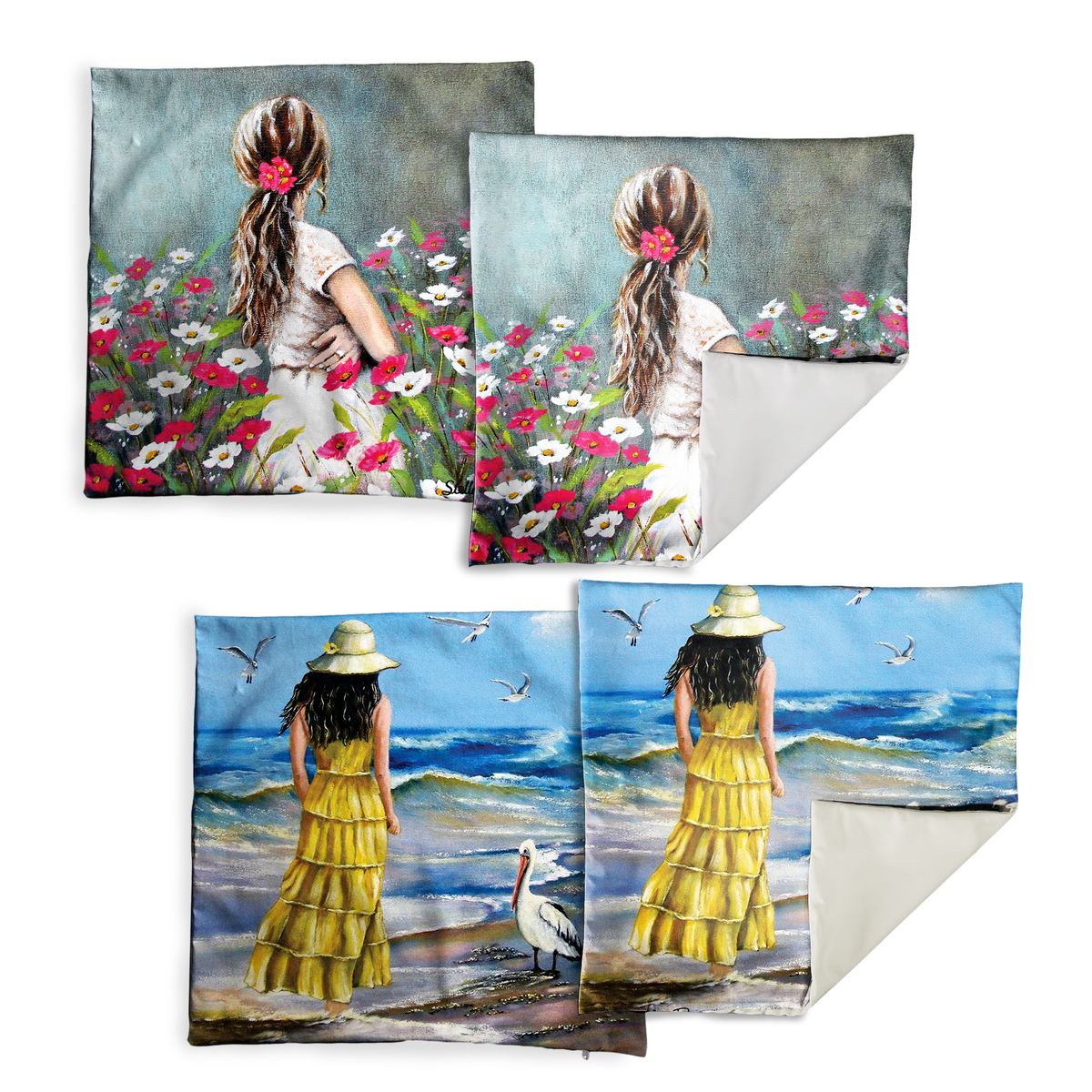 Painted Ladies Luxury Scatter Covers By Stella Bruwer - Set of 4 | Shop ...