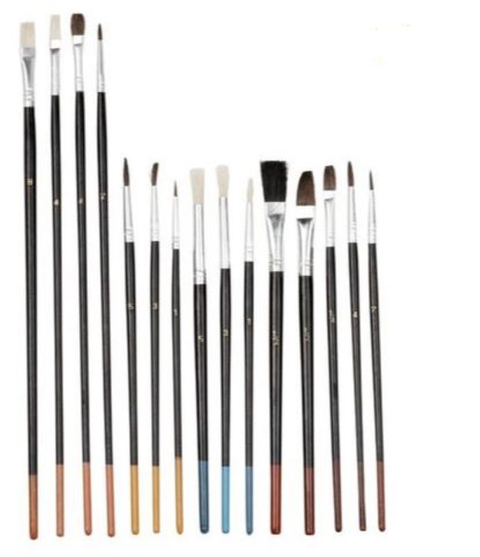 15 Piece Artist Long Handle Artist Paint Brush Set | Shop Today. Get it ...
