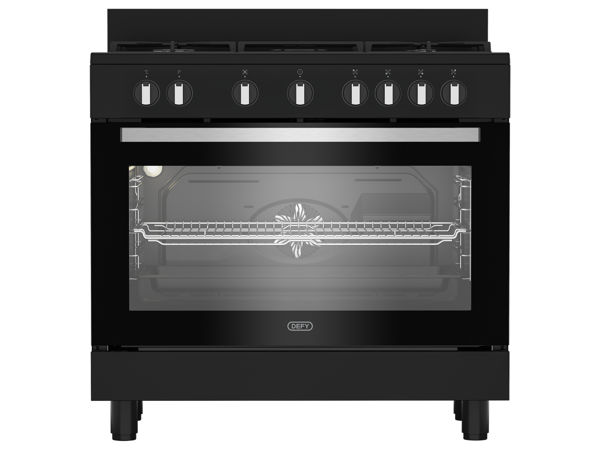 Defy DGS90GEB 90cm Gas Electric Range Cooker Black | Shop Today. Get it ...
