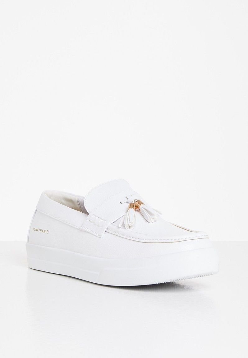 Jonathan D Men White Round Toe With Tassel | Shop Today. Get it ...
