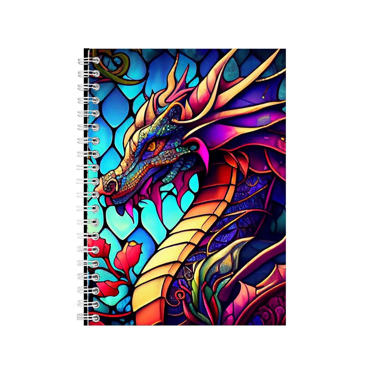 Dragon Colors Stained Glass Notebook Gift Idea Notepad Pad 91 | Shop ...