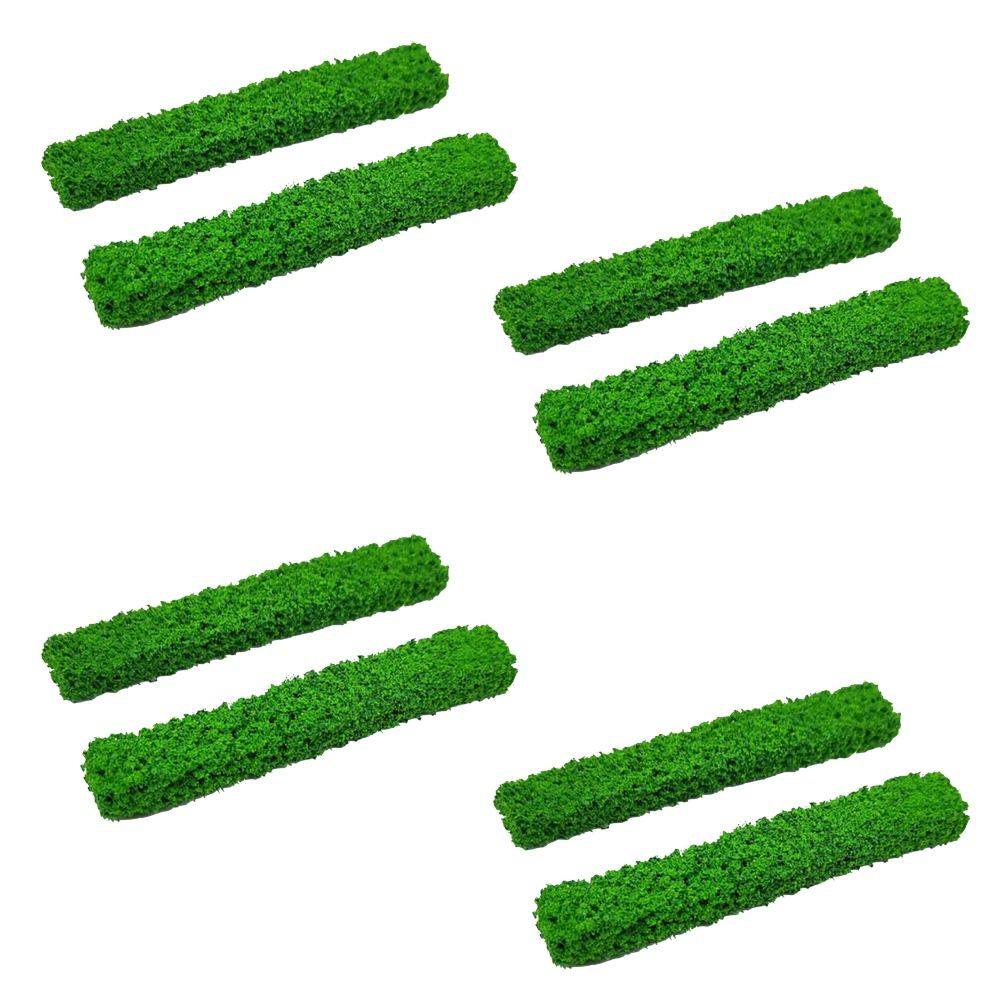 Garden Decor Artificial Realistic Miniature Bushes & Grass Set of 8 ...
