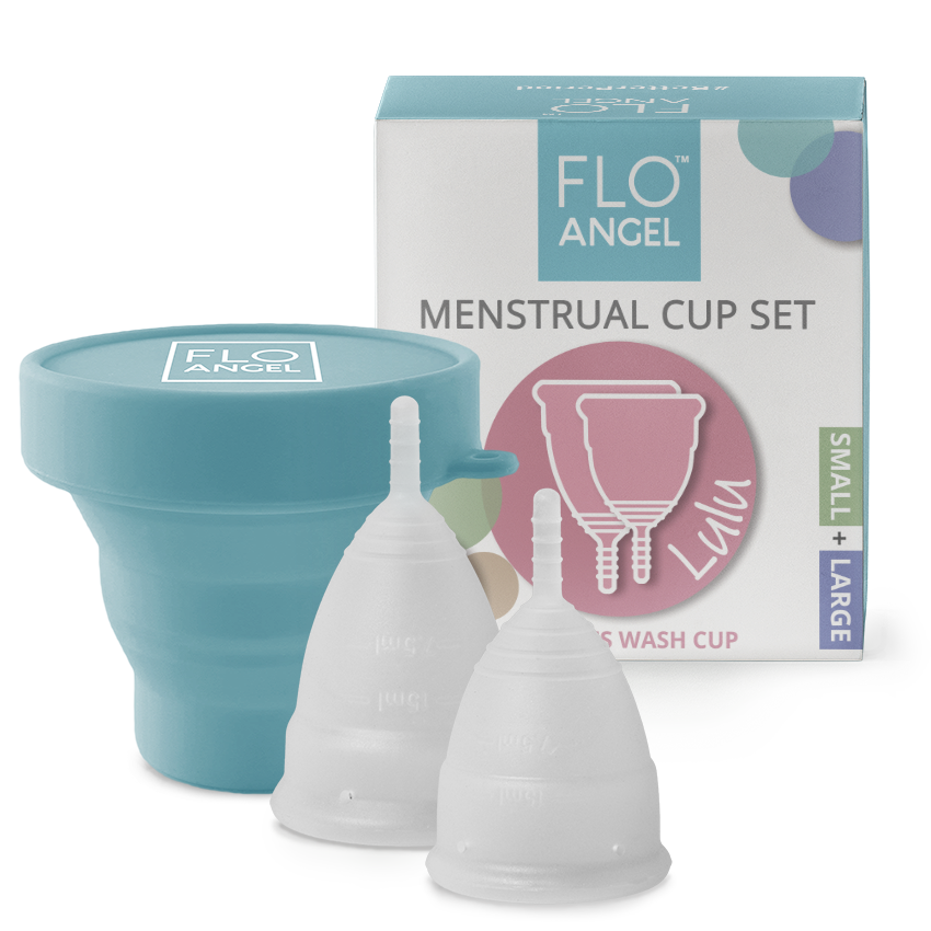 Flo Angel Small And Large Menstrual Cup Set With Sterilizer Cup | Shop ...