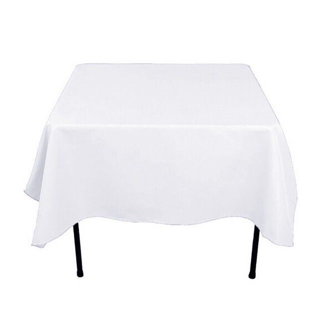 White Square Tablecloth- 1.5x1.5m | Shop Today. Get it Tomorrow ...