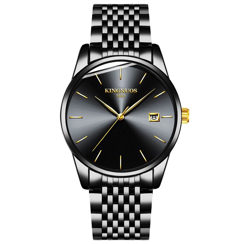 Jinnuo Shi Men's Steel Belt Waterproof Watch Bar Ding Calendar Mesh ...