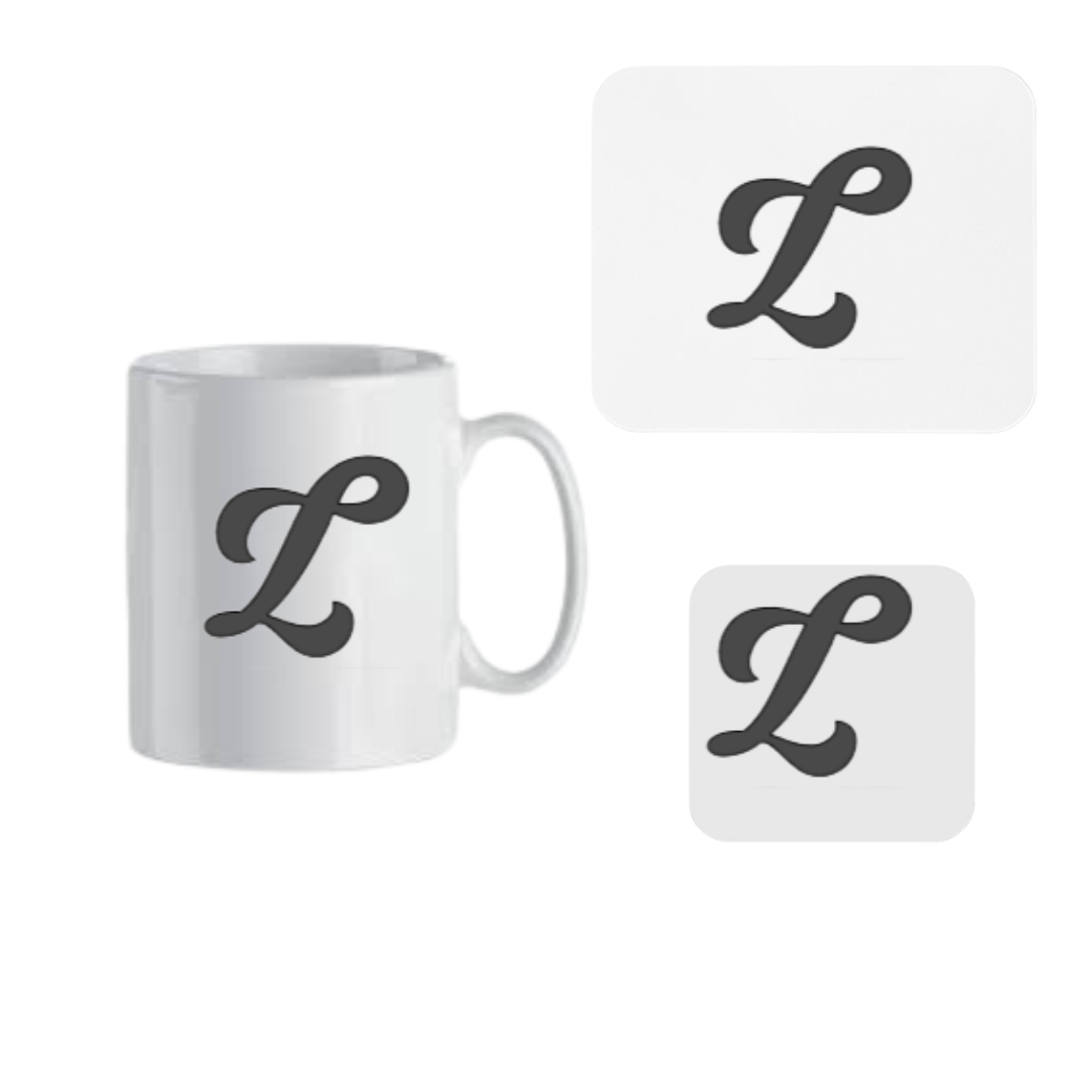 BG - Mug, Coaster and Mouse Pad Combo - Letter L | Shop Today. Get it ...