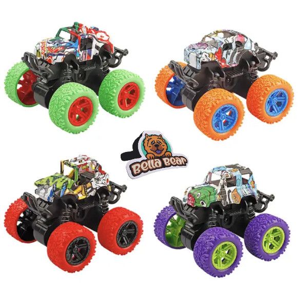 Friction Powered Big Wheel Monster 4x4 Cars - Set of 4 | Shop Today ...