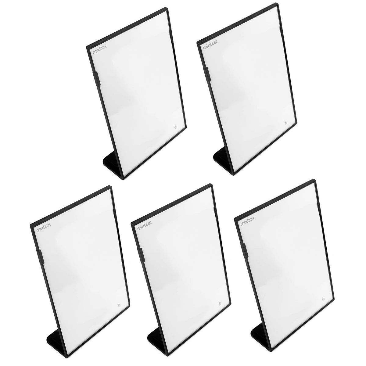 Mix Box Acrylic L-Menu Stand,A4 Size (5 Pack) for Tabletop Display ...