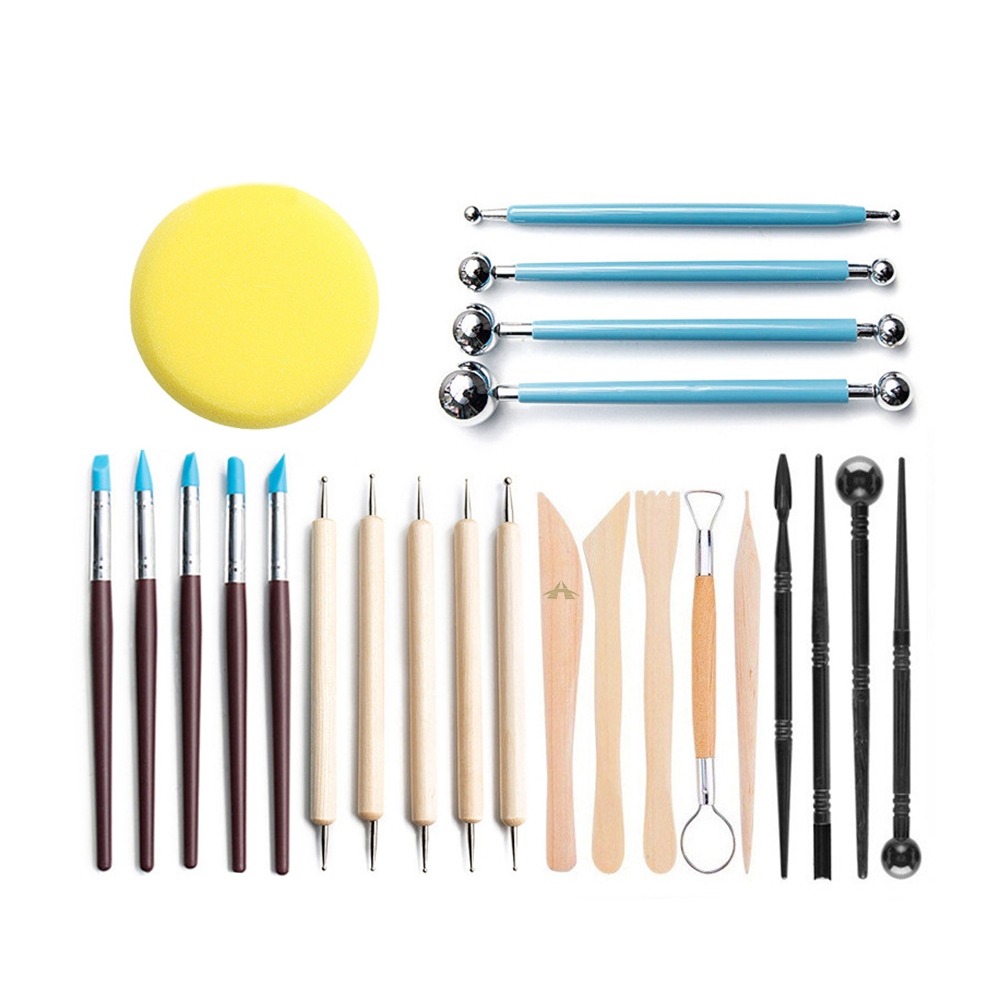 24pcs Polymer Clay Tool Modeling Clay Sculpting Set Pottery Tool | Shop ...