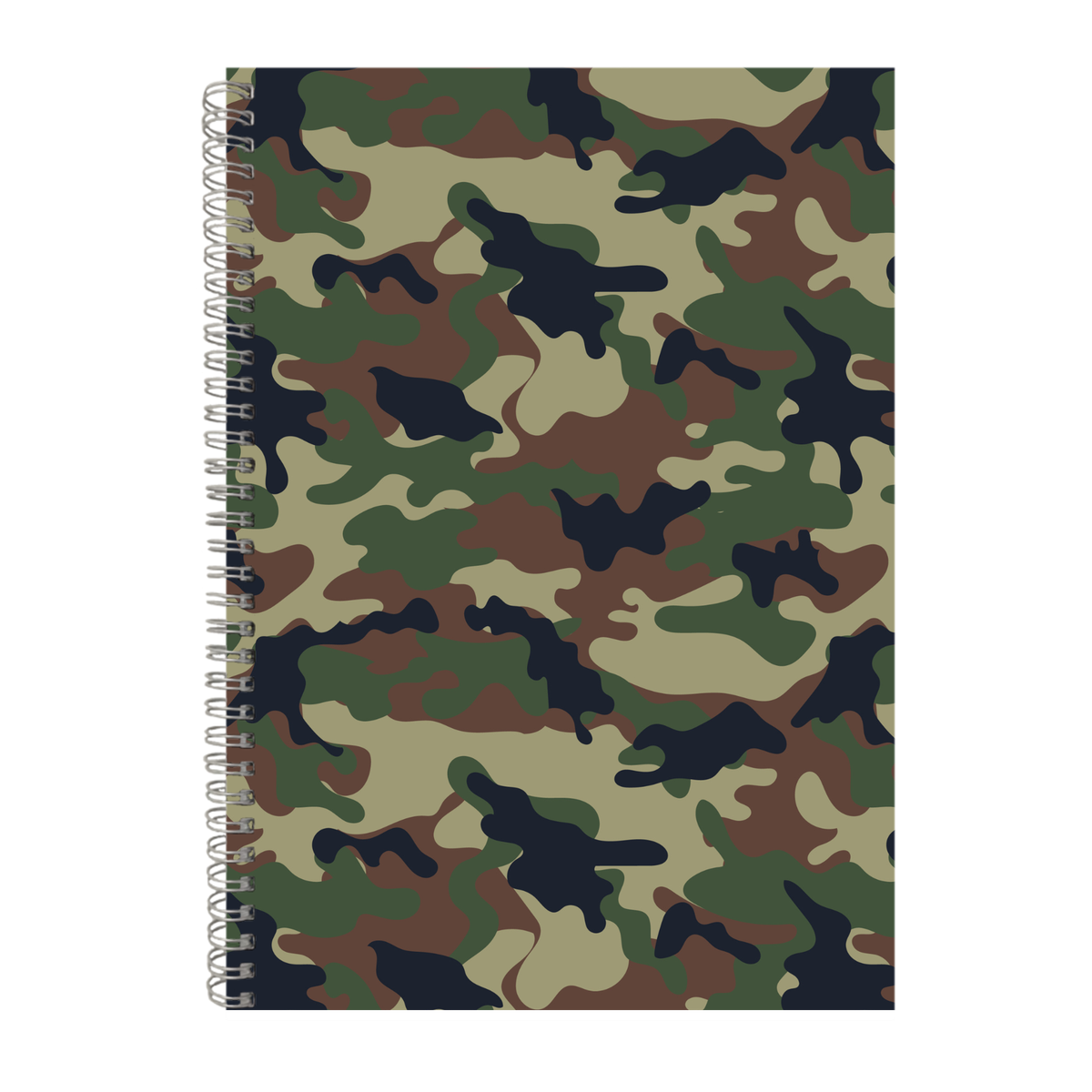 Dark Green Camo A4 Notebook Pad for Lovers Trendy Graphic Design ...