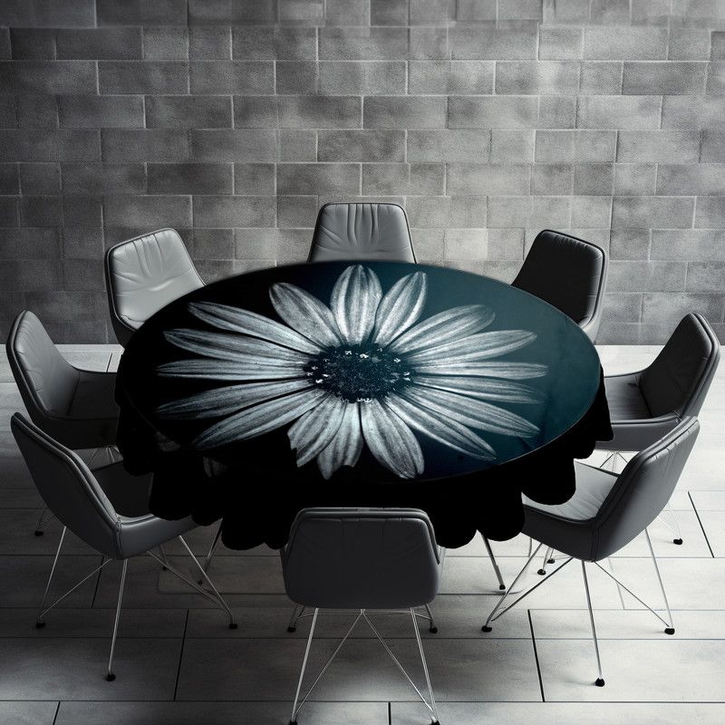 Cape Rain Daisy BW Round Tablecloth by Annette Heymans | Shop Today ...