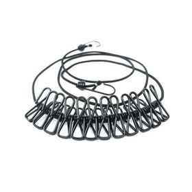 180cm Adjustable Clothesline Washing Line With 12 Clips F49-8-1069 ...