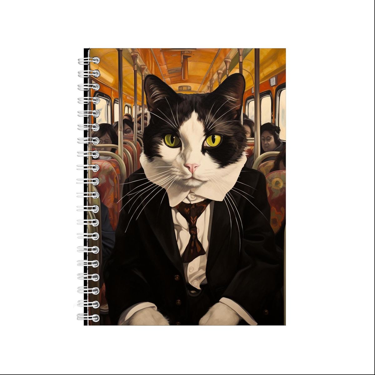 TUXEDO CAT IN SCHOOL BUS A5 Notebook Gift Idea Notepad 229 | Shop Today ...