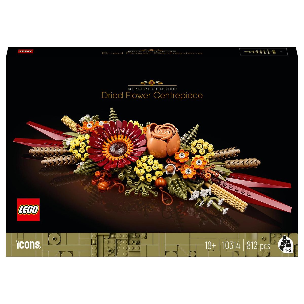LEGO® Icons Dried Flower Centrepiece 10314 Building Blocks Toy Set ...