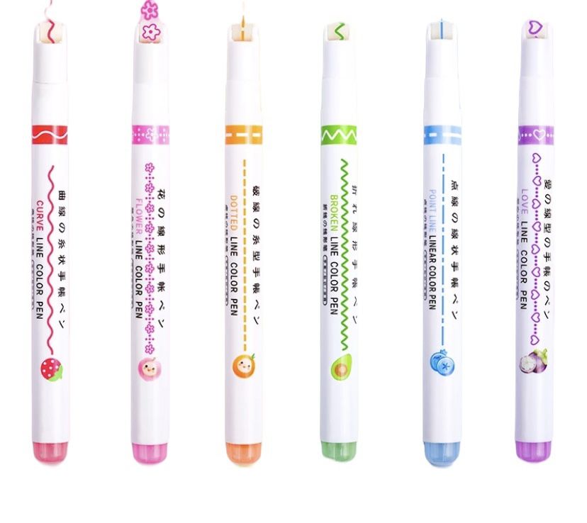 Roller Pen Markers with 6 Different Shapes & Colours | Shop Today. Get ...