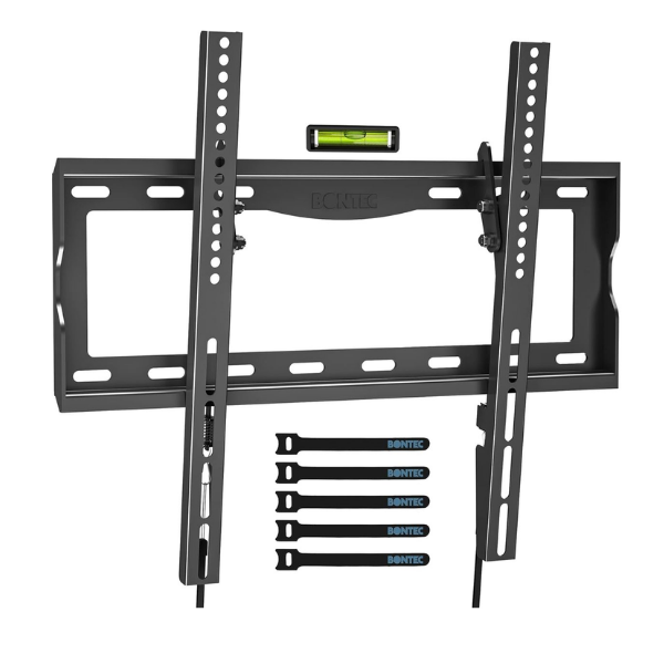 Bontec 26-65" Slim Tilt TV Wall Mount Bracket 55kg Low-Profile with ...